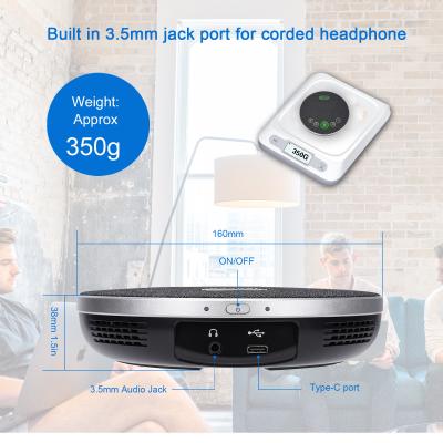China Omnidirectional 5m Pick Up Usb Conference Speaker Acoustic Gain Control for sale