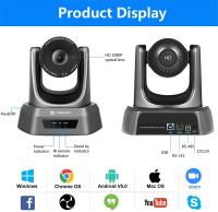 China TONGVEO 3X Optical Zoom 1080P HD PTZ USB Camera for Skype Zoom Video Conference for sale