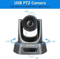 China TONGVEO 3X Optical Zoom 1080P HD PTZ USB Camera for Skype Zoom Video Conference for sale