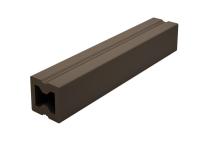 China Waterproof 40 X 30mm Hollow Composite Decking Joist Plastic Wood Deck Boards Composite Extruded for sale