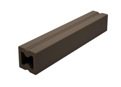 China Waterproof 40 X 30mm Hollow Composite Decking Joist Plastic Wood Deck Boards Composite Extruded for sale