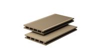 China Anti Insect 146 X 22 Hollow Composite Decking WPC Composite Brown Decking Boards for sale