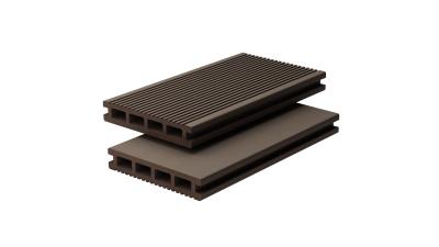 China 135 X 25 Outdoor Hollow Composite Decking Traditional Solid Plastic Decking Boards for sale