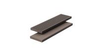 China ROSH Certified Capped Composite WPC Fascia Board 70mm x 11mm Co Extrusion Waterproof Decking for sale
