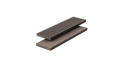 China ROSH Certified Capped Composite WPC Fascia Board 70mm x 11mm Co Extrusion Waterproof Decking for sale