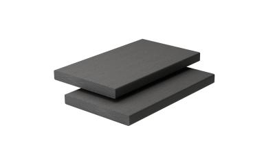China 96x12mm WPC Composite Fascia Board Extruded Waterproof Skirting Trim for Outdoor Decking for sale