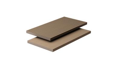 China WPC Composite Fascia Board 150mm x 12mm Skirting Trim Outdoor Solid Decking for sale