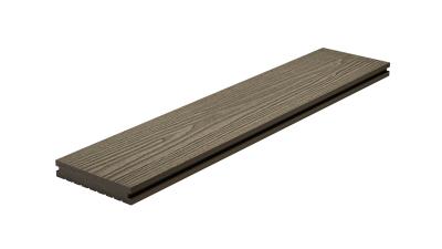 China 3D Deep Embossed WPC Decking 150x25mm Solid Natural Wood Grain Composite Flooring for sale