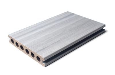 China Hollow Natural Wood Grain WPC Decking Board 142x22mm Wood Plastic Composite Panels for sale