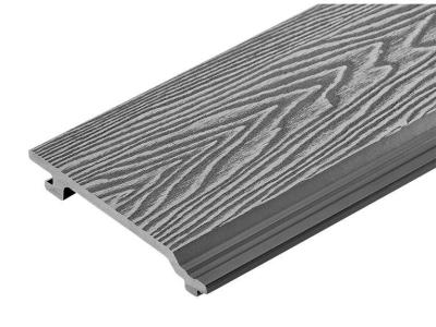 China 148mm Outdoor 3D Deep Embossed WPC Wall Cladding Wood Plastic Composite Panel for sale