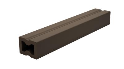 China 40x30mm WPC Decking Joist 4m Wood Plastic Composite Flooring Keel for Installation for sale