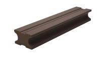 China Antislip 2.2M Composite Decking Joist 40 X 25 Wood Plastic Composite Tiles for sale