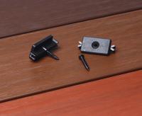 China 40mm Composite Plastic Decking Clips Fastener WPC Decking Accessories 8mm for sale