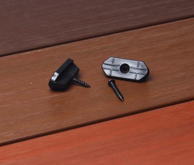 China ABS Plastic Composite Decking Clips 20x40mm Hidden Fastener WPC Accessories for sale