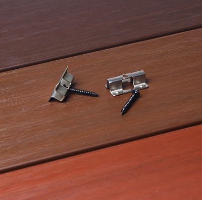 China Silver Stainless Steel Deck Screws WPC Decking Accessories Composite Boards Clips for sale