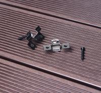 China 8mm Stainless Steel Decking Clips Black Hidden Fasteners for WPC Composite Decking for sale