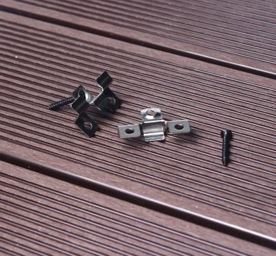 China 8mm Stainless Steel Decking Clips Black Hidden Fasteners for WPC Composite Decking for sale