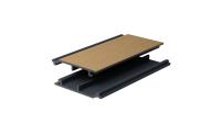 China WPC Wood Plastic Composite Cladding 174x21mm Outdoor Wall Panel 2.9m Length for sale