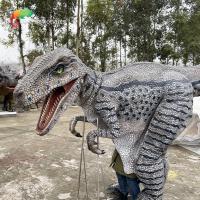 China Wearable Velociraptor Animatronic Dinosaur Costume for sale