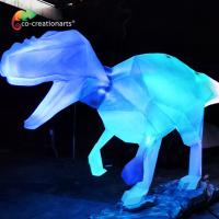 China Fiberglass Dinosaur Model With Dynamic Skeleton-To-Life Projection for sale