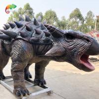 China Waterproof Theme Park Life Size Animatronic Dinosaur Realistic Ankylosaurus For Amusement Park for sale
