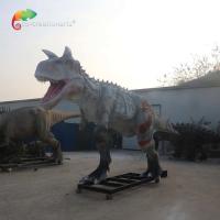 China Animatronic Dinosaur Life Size Dinosaur Model Animatronic Carnotaurus For Amusement Park for sale
