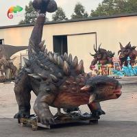 China Theme Park Life Size Animatronic Dinosaurs Ankylosaurus Realistic Dinosaur Model For Amusement Park for sale