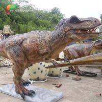 China Life Size Animatronic Dinosaur T-Rex Realistic Dinosaur Model For Amusement Park for sale