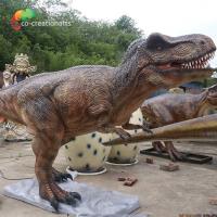 China Life Size Animatronic Dinosaur T-Rex Realistic Dinosaur Model For Amusement Park for sale