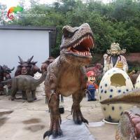 China Life Size Animatronic Dinosaur T-Rex Realistic Dinosaur Model For Amusement Park for sale