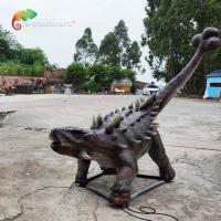 China Theme Park Lifelike Animatronic Dinosaur Life Size Animatronic Ankylosaurus for sale