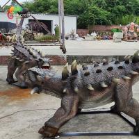 China Theme Park Lifelike Animatronic Dinosaur Life Size Animatronic Ankylosaurus for sale