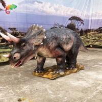 China Waterproof Animatronic Triceratops Life Size Animatronic Dinosaur For Amusement Park for sale