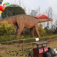 China Theme Park Life Size Animatronic Dinosaur Amargasaurus 12 Meters for sale