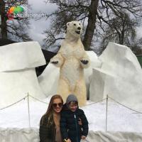 China Water Retardant Animatronic Polar Bear animals for sale