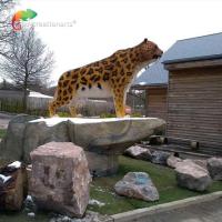 China Sun Proof Realistic Animal Animatronics Sabre Wulf For Safari Park for sale