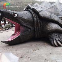 China 7M Life Size Realistic Animatronic Animals Snapping Turtle For Aquarium for sale