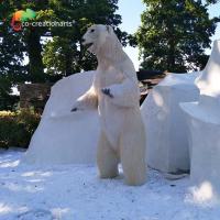 China Water Retardant Animatronic Polar Bear animals for sale