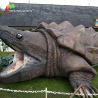 China 7M Life Size Realistic Animatronic Animals Snapping Turtle For Aquarium for sale