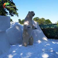 China Water Retardant Animatronic Polar Bear animals for sale