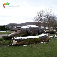 China Life Size Animatronic Crocodile 3 meters for sale