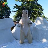 China Water Retardant Animatronic Polar Bear animals for sale