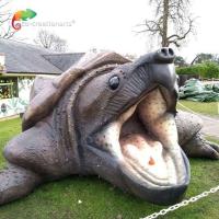China 7M Life Size Realistic Animatronic Animals Snapping Turtle For Aquarium for sale