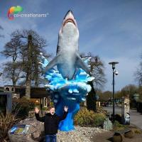 China Aquarium Realistic Animatronic Animals Shark Wave Realistic Model For Sea World Exhibition for sale