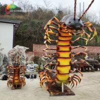 China Well Treated Steel Frame Animatronic Centipede Giant Robotic Animals Waterproof for sale