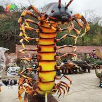 China Well Treated Steel Frame Animatronic Centipede Giant Robotic Animals Waterproof for sale
