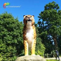 China Sun Proof Realistic Animal Animatronics Sabre Wulf For Safari Park for sale