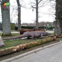 China Realistic Animatronic Komodo Dragon With Dynamic Motion & Natural Habitat Detailing for sale