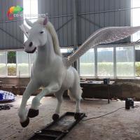 China CE Weather Proof Simulation Realistic Animatronic Animals Pegasus Fun Park Animals for sale