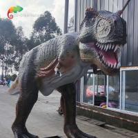 China Sunproof Fiberglass Animatronic T Rex Theme Park Dinosaurs Customized for sale